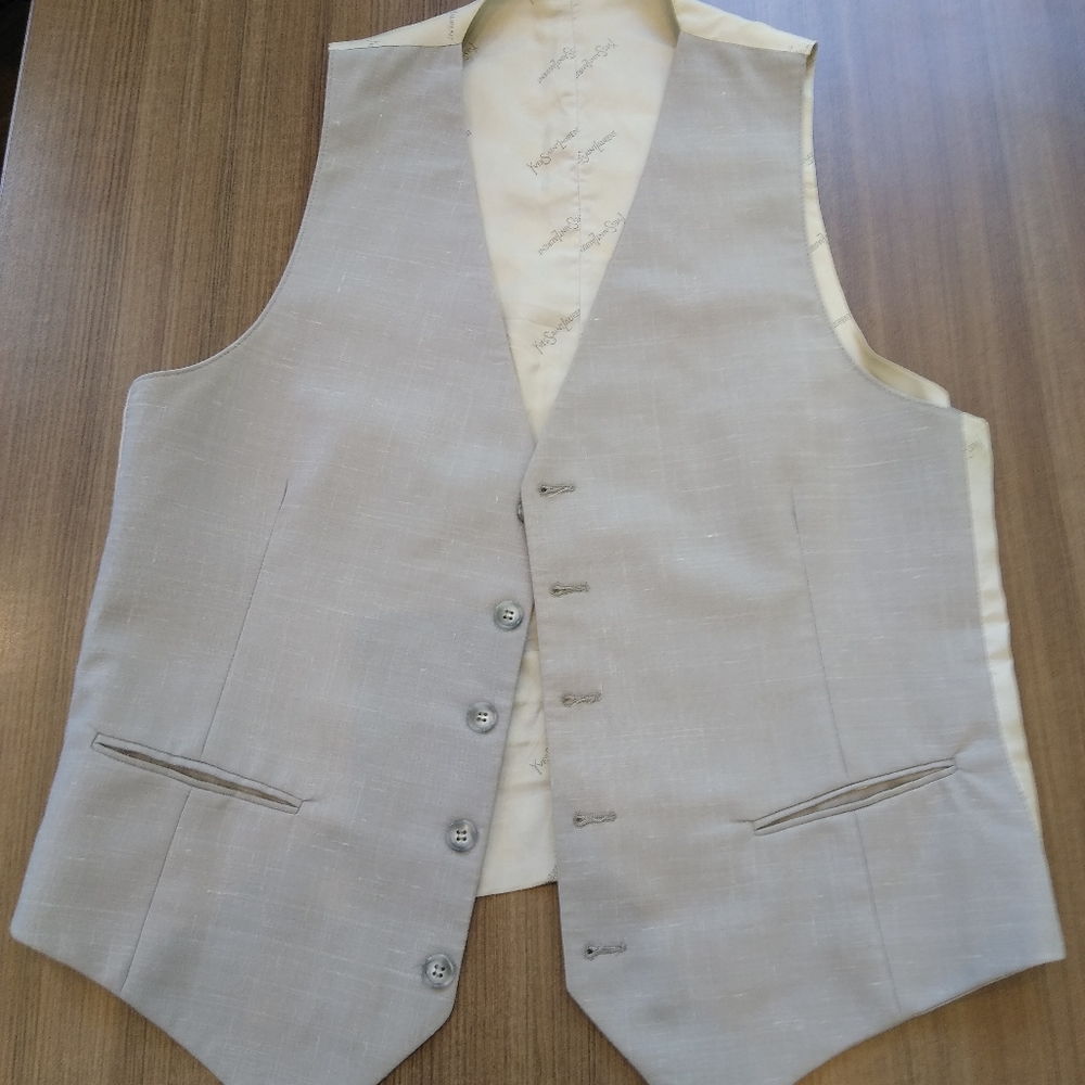 Ysl Suit Vest - Gem